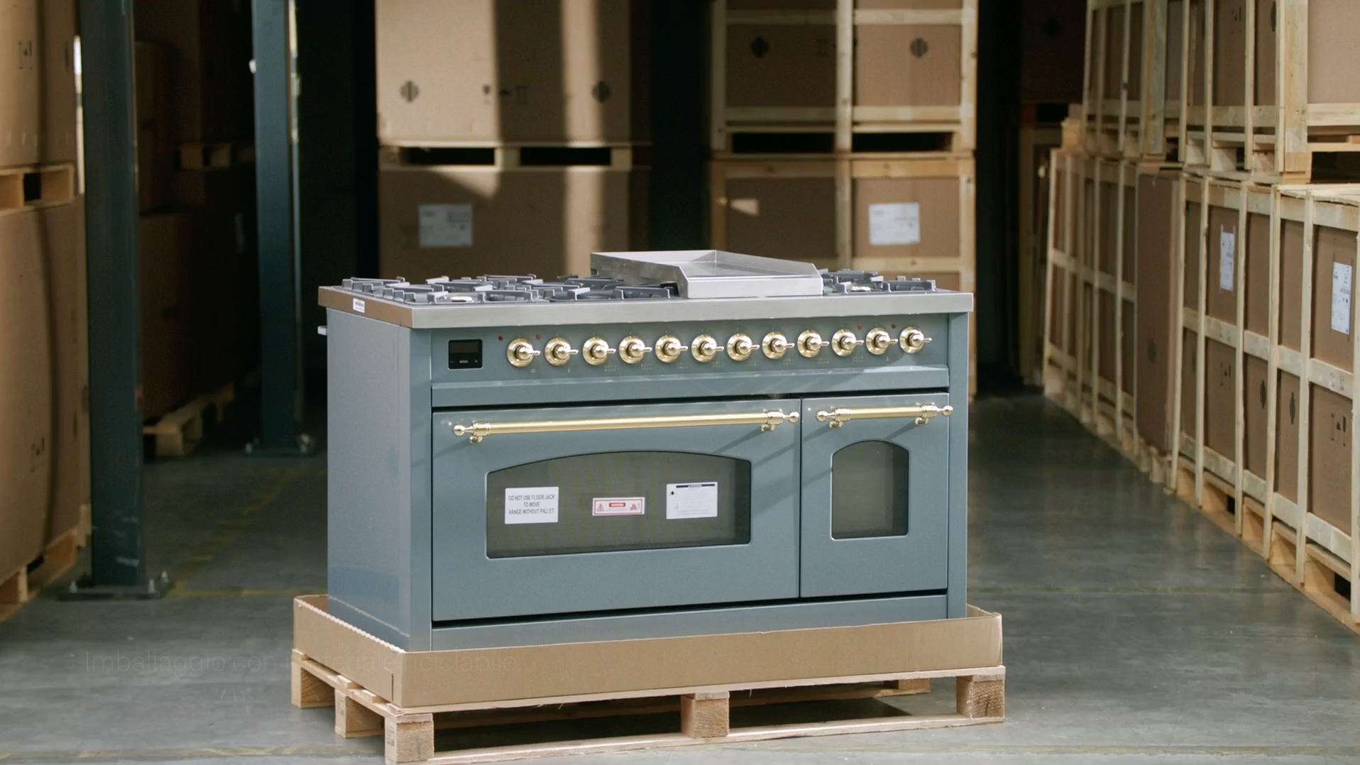 Packaging and shipping of ILVE appliances - ILVE